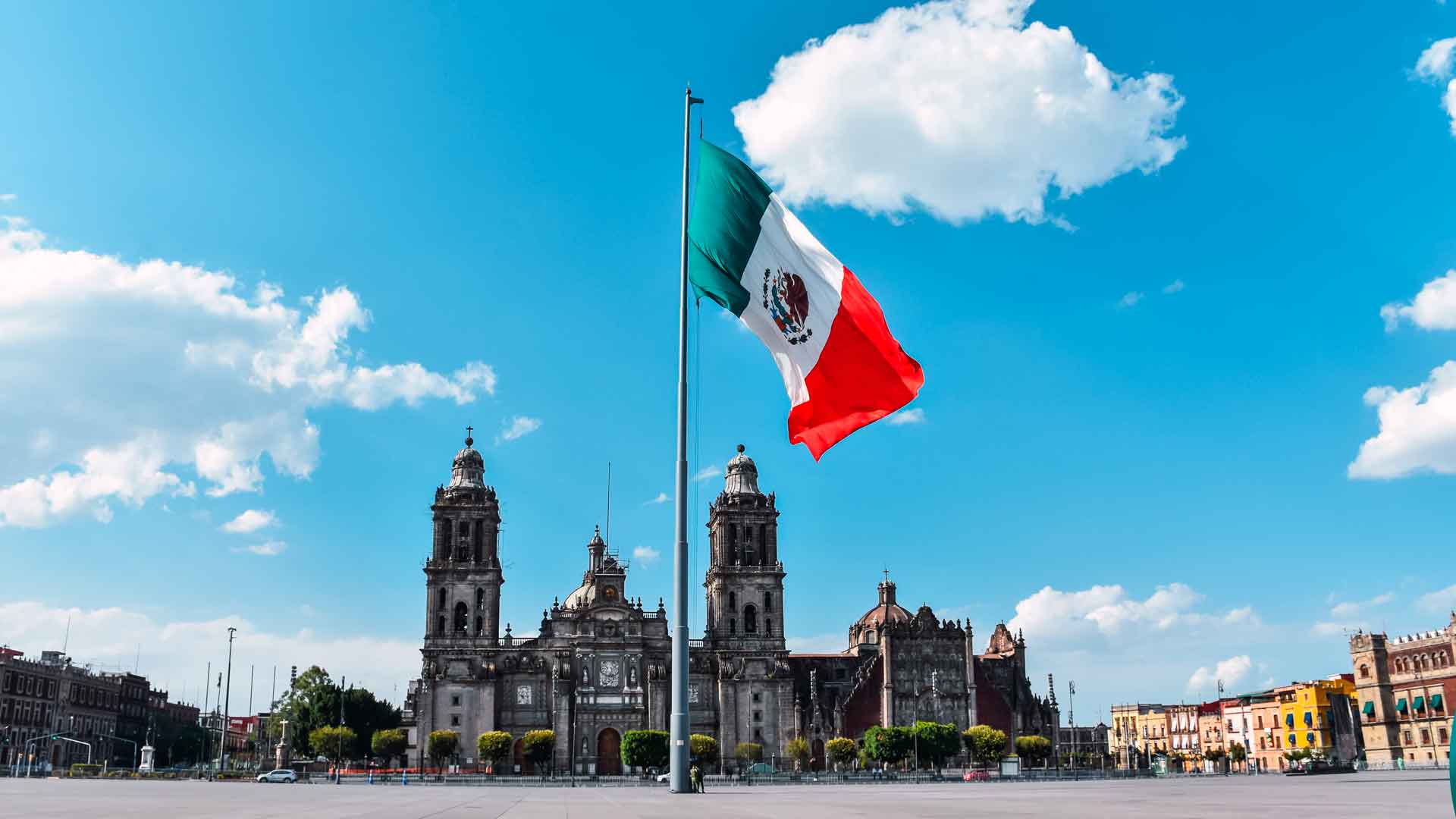 Impresionante Bandera Mexicana BANDERA DE RAZO DOBLE TELA DE MEXICO