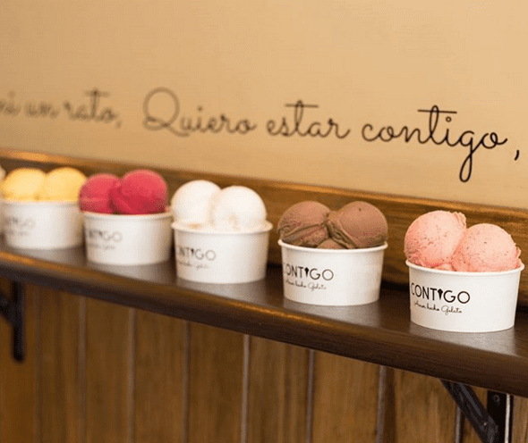 Contigo: gelato hecho con pasión