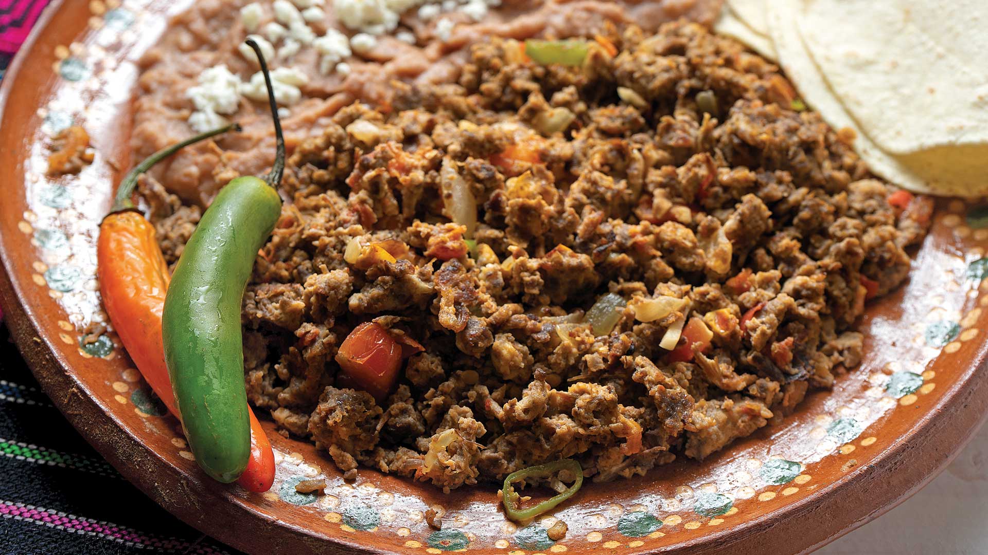 Machaca con huevo, delicia norteña