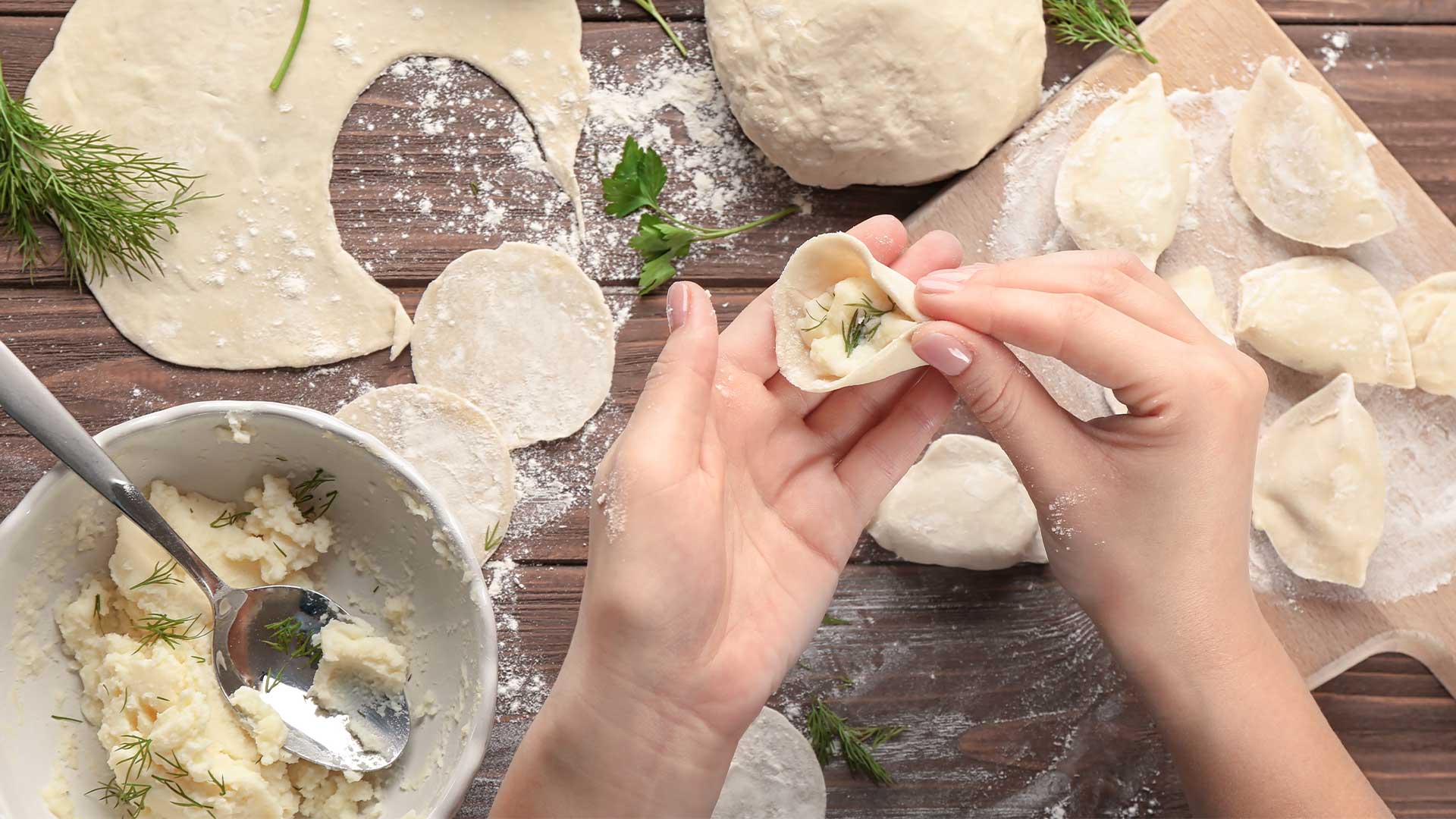 Receta de masa para envoltorios de dumplings