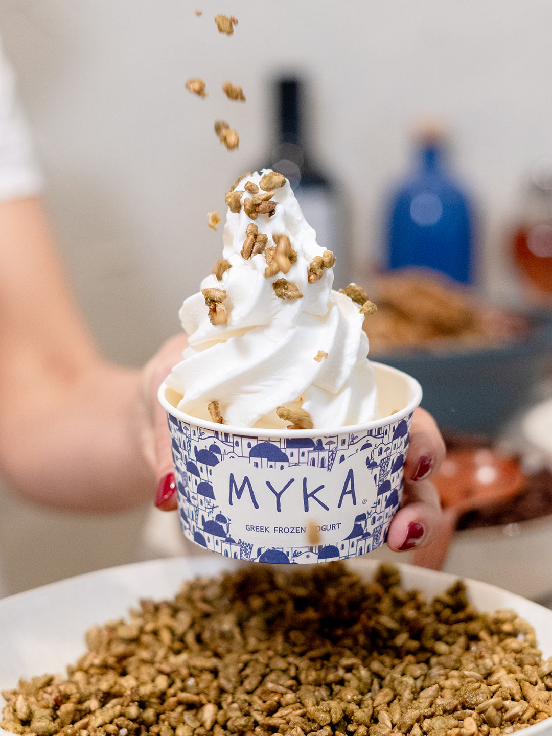 Myka Greek Frozen Yogurt: auténtico helado de yogurt griego en CDMX