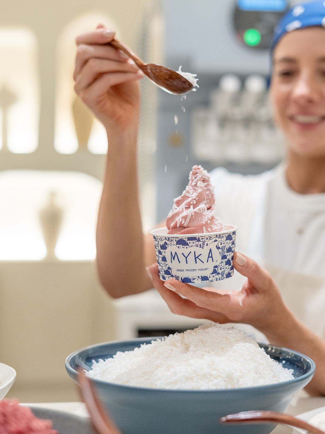 Myka Greek Frozen Yogurt: auténtico helado de yogurt griego en CDMX